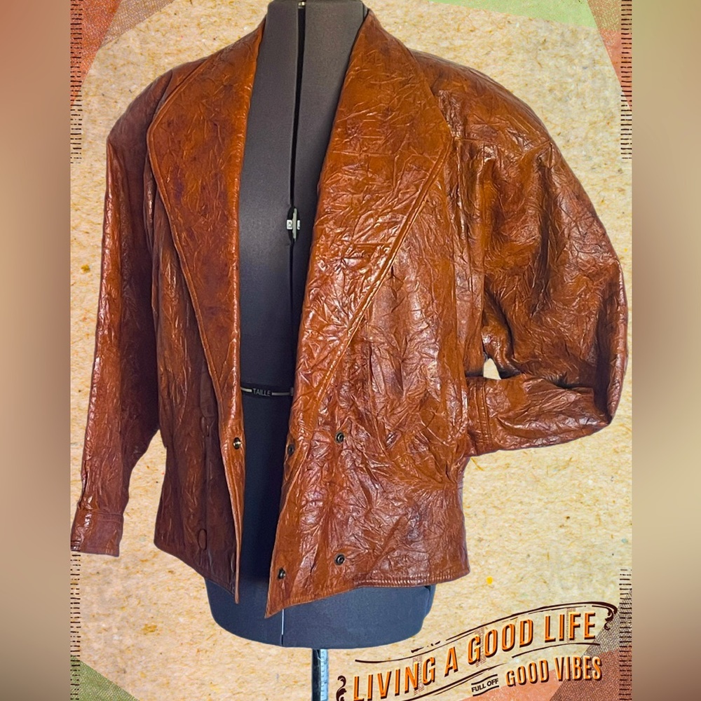 🔥Vintage 80’s Wilson Adventure Bound Leather Bomber … - Gem